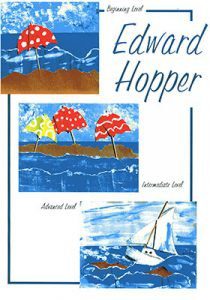 Art Lessons for Edward Hopper | Landscape Art Plans & work for Elementary